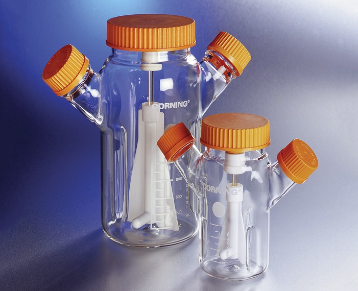 Reusable Glass Spinner Flask with Angled Sidearms (120mm - Center Neck ...